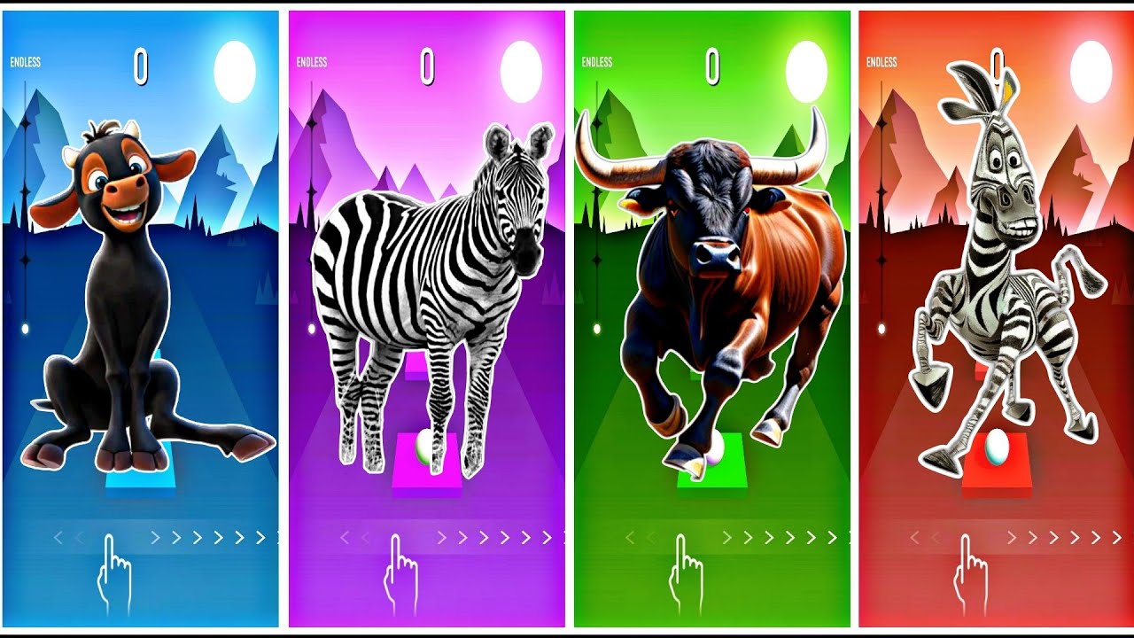Ferdinand 🆚 Zebra 🆚 Bull 🆚 Madagascar 🆚 Who Will Win? - YouTube