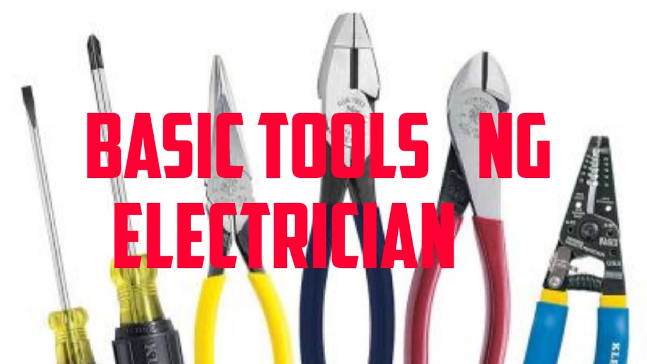 Basic Tools for Electrician | Tagalog - YouTube