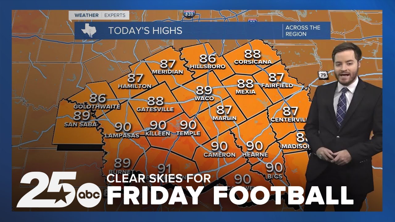 Perfect Football Weather: Clear Skies & Sunshine for a Texas Weekend ...