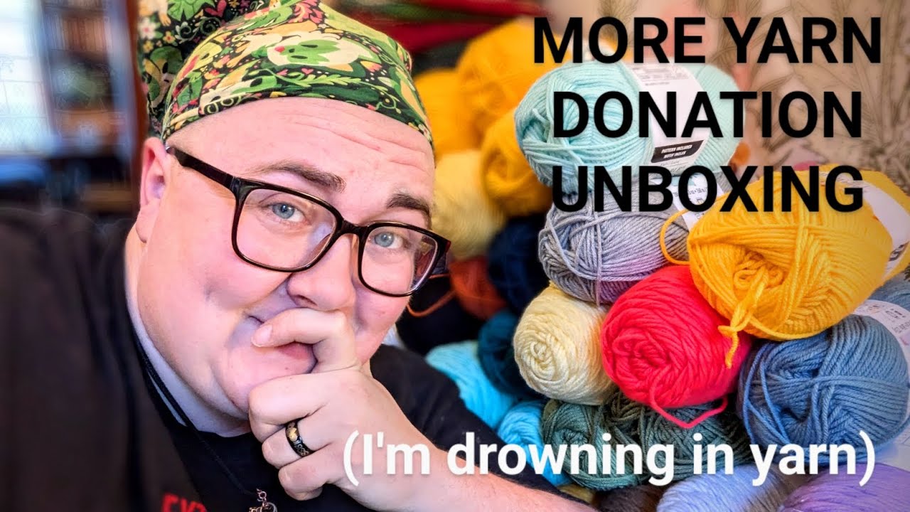 MORE Yarn Donation Unboxing (I'm drowning in yarn) - YouTube