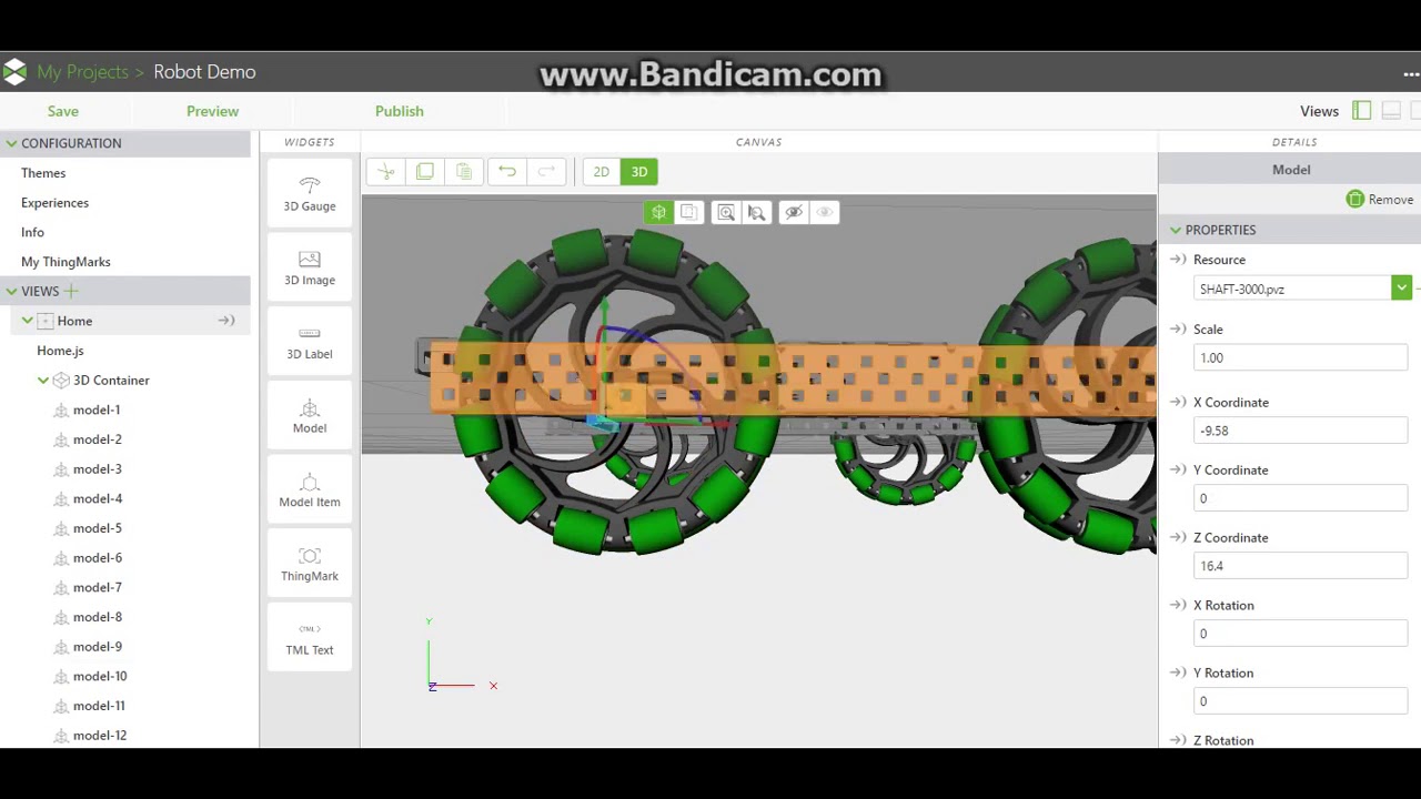 Vuforia Studio/ThingWorx Augmented Reality Studio Robot Demo - YouTube