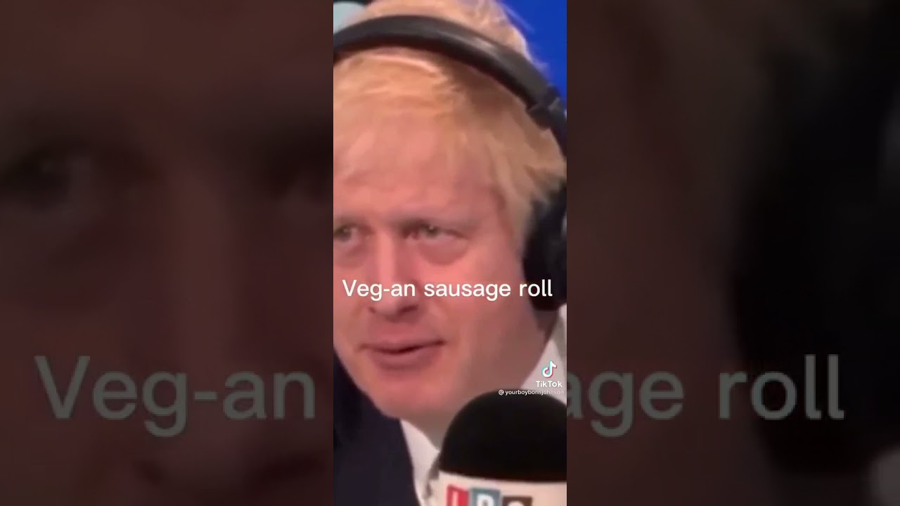 Boris Johnson tries a Vegan Sausage Roll - YouTube