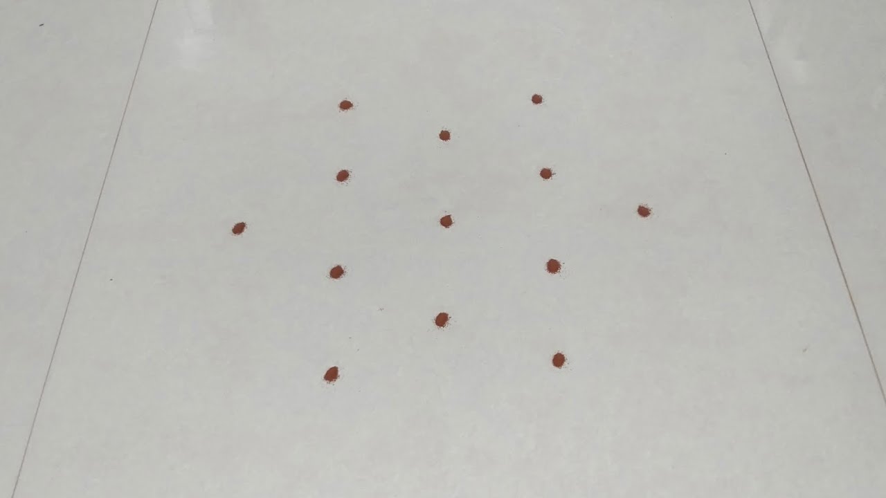 Simple design rangoli | choti rangoli | 3*2-1 dots | beginners kolam ...