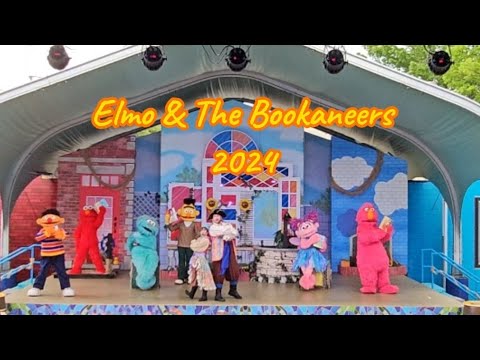 Sesame Place - Elmo & The Bookaneers 2024 in the Neighborhood Theatre ...