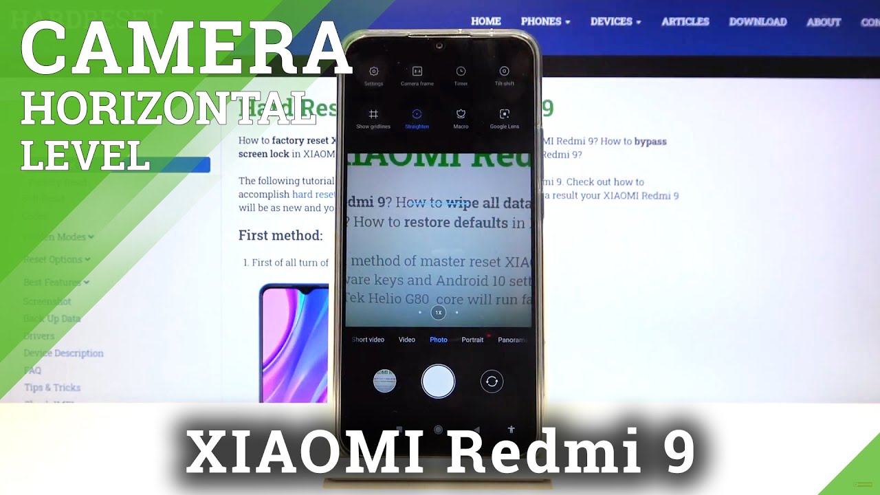 How to Turn On / Disable Camera Leveler on XIAOMI Redmi 9 – Camera ...