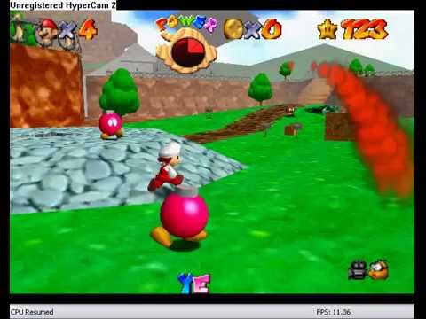 Super Mario 64 Fire Mario - YouTube