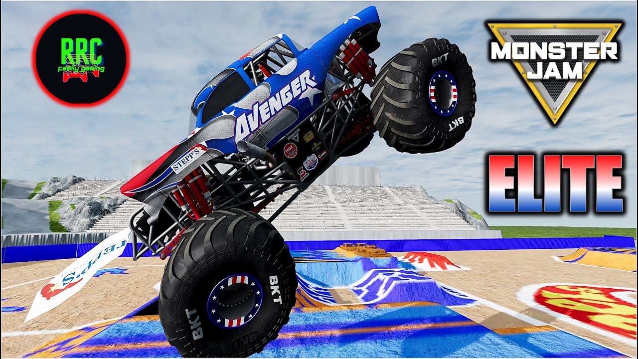 Monster Jam BeamNG Drive ELITE Monster Truck 4th OF JULY FREESTYLE ...