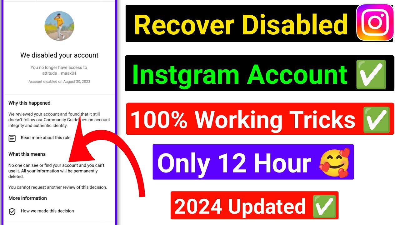 We've disabled your account | We've disabled your account instagram ...