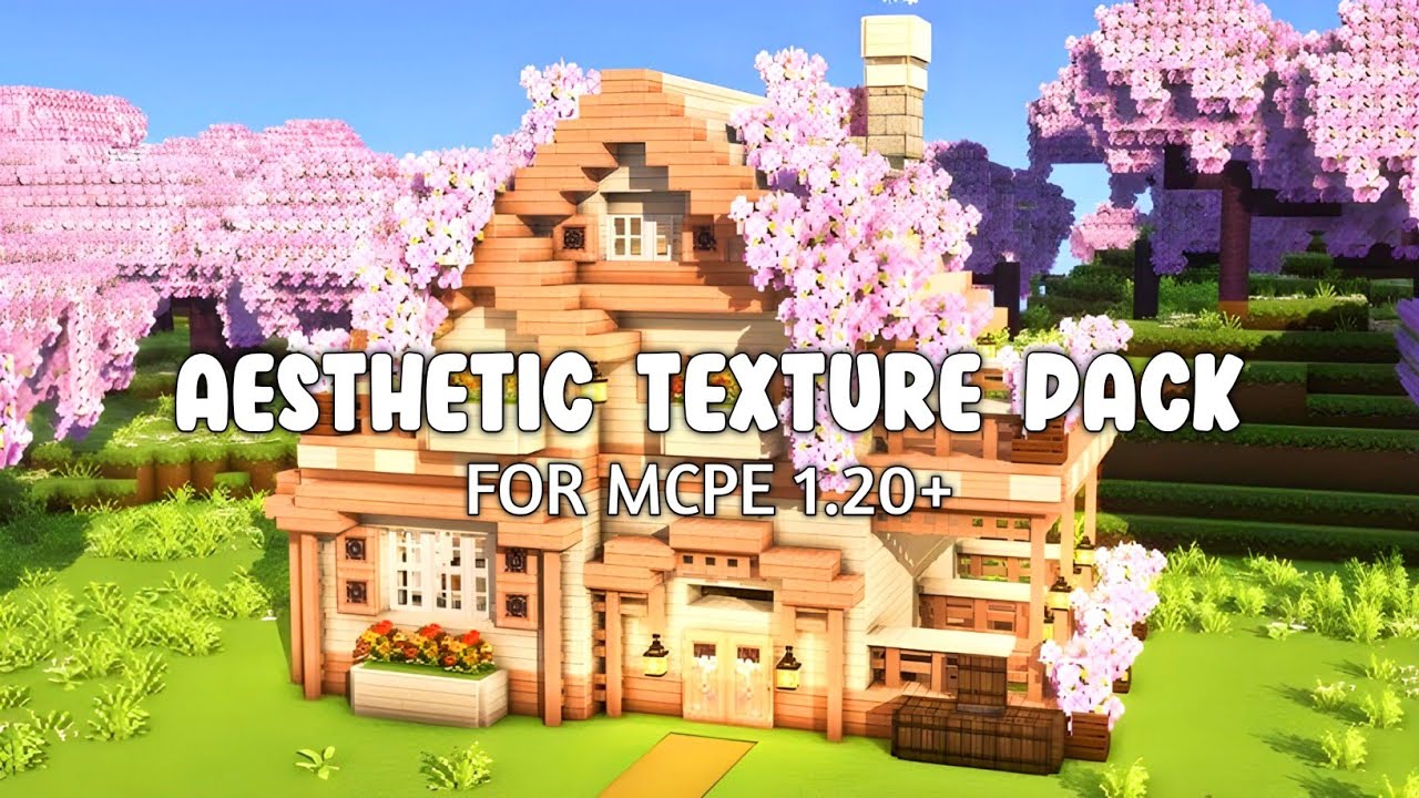 Aesthetic Texture Pack For MCPE 1.20 | Ranssventure Texture Pack - YouTube