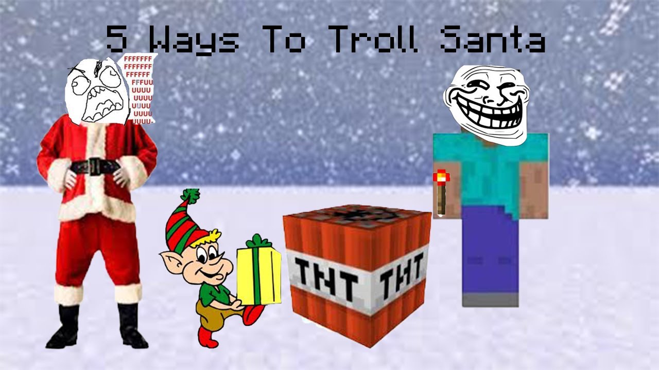 Minecraft - 5 Ways To Troll Santa - YouTube