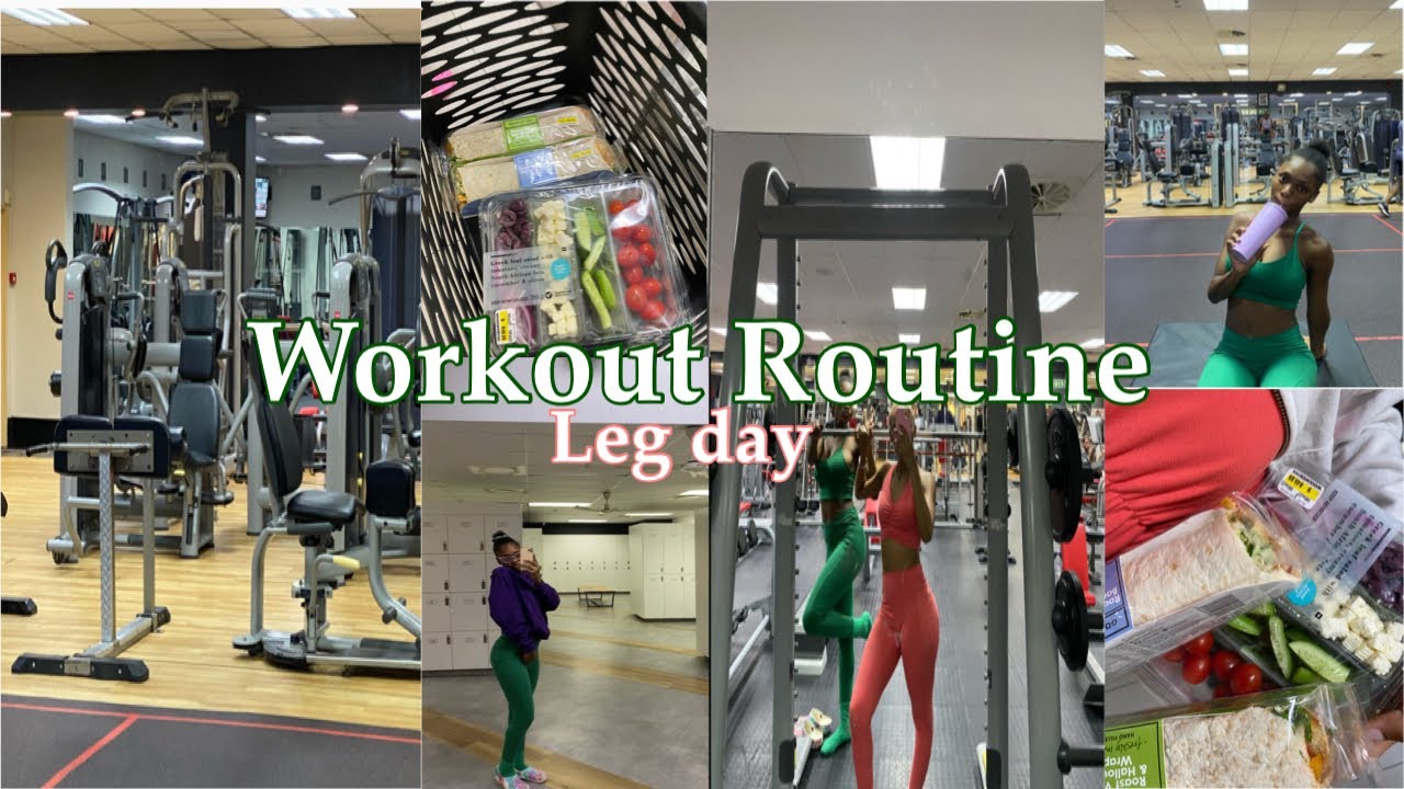 Workout Routine Leg Day Vlogmas Day 5 Youtube