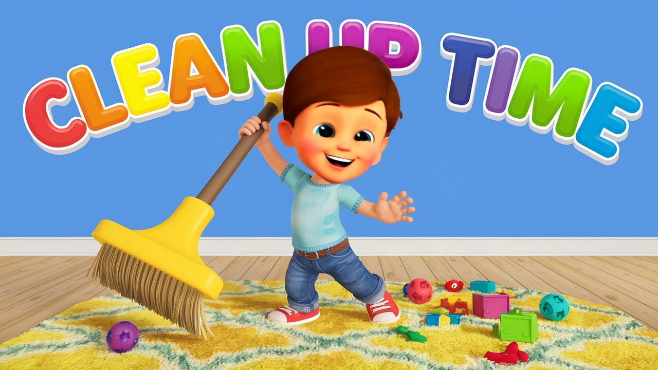 Clean-Up Time Song | Fun Music for Kids to Tidy Up the Room 🧸🧹 - YouTube