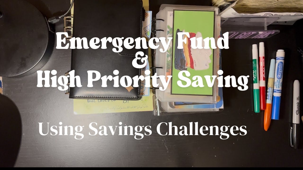 HOW I SAVE MY SINKING FUNDS || EMERGENCY FUND AND HIGH PRIORITY BINDERS ...