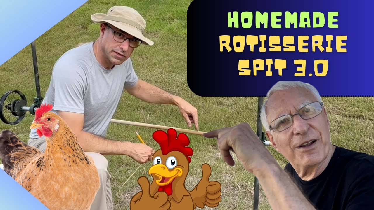 Homemade Rotisserie Spit 3.0 - YouTube