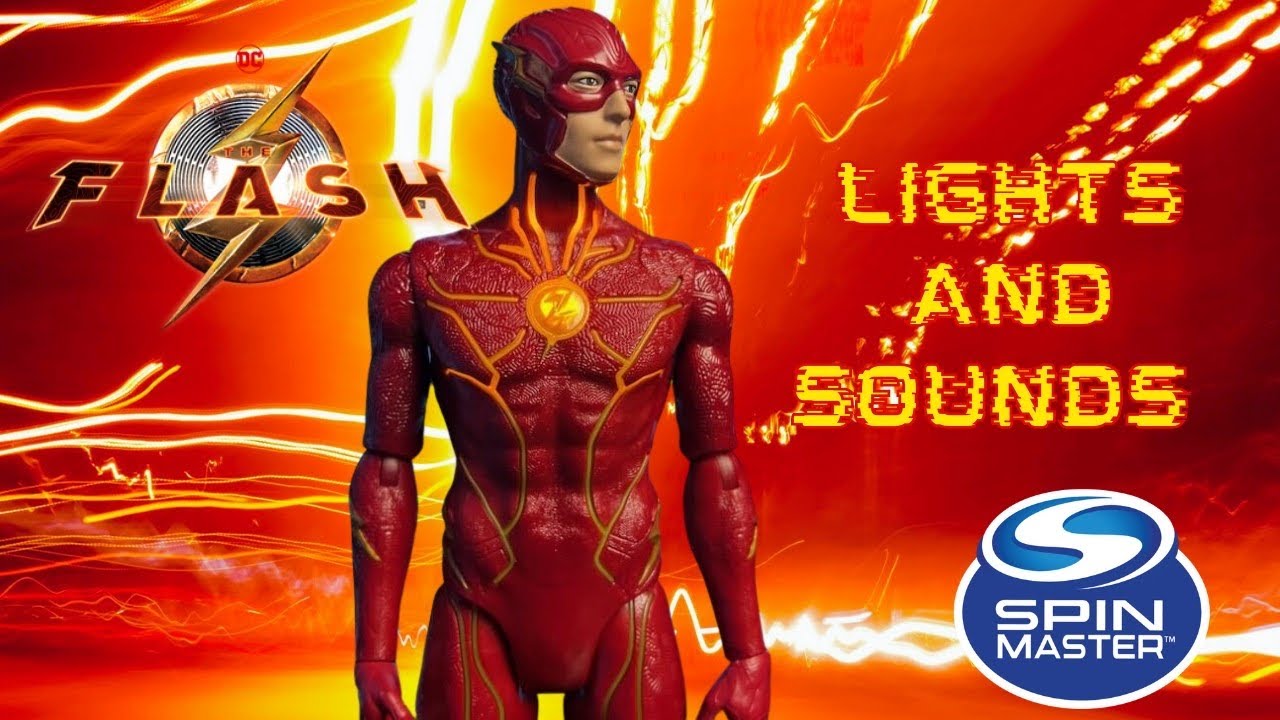 Spin Master The Flash Movie: 12 inch Speed Force The flash with lights ...