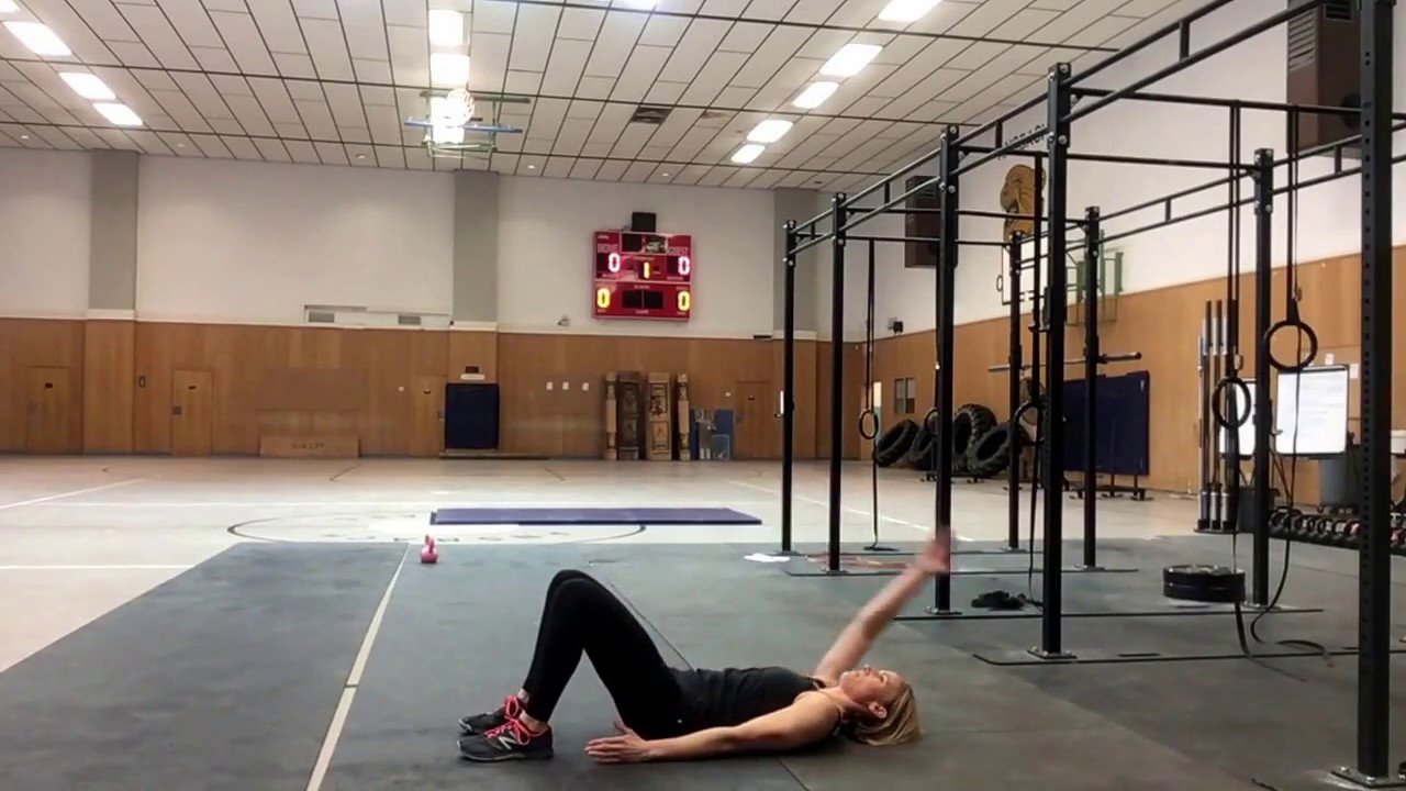 Supine Overhead Reaches (shoulder mobility drill) - YouTube