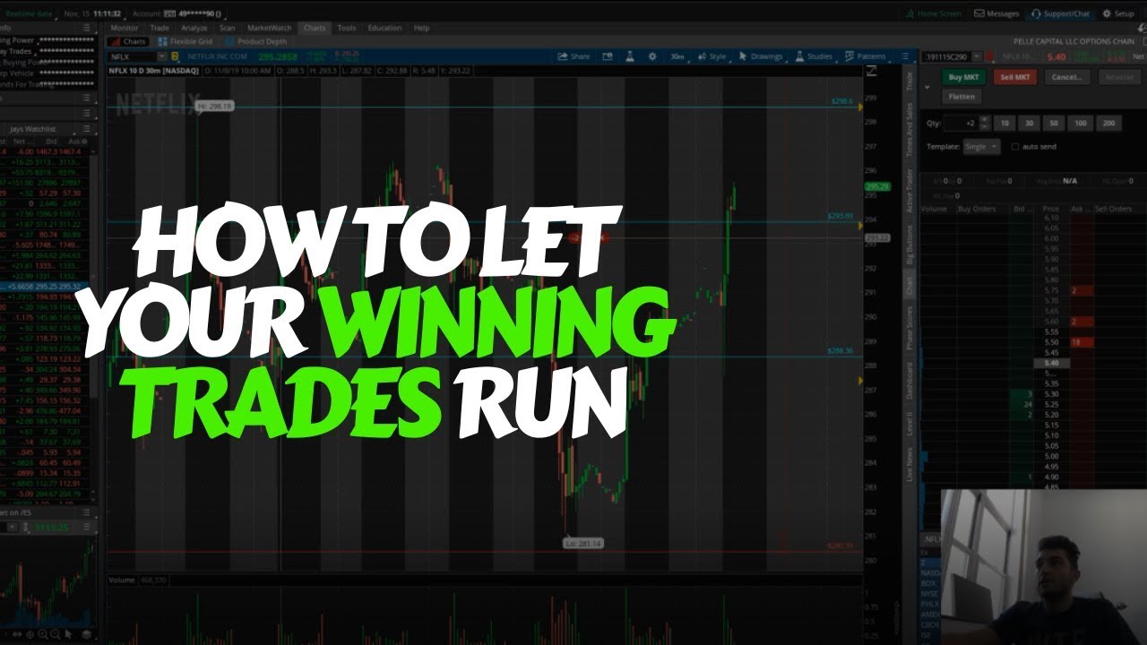 HOW TO LET YOUR WINNING TRADES RUN - YouTube