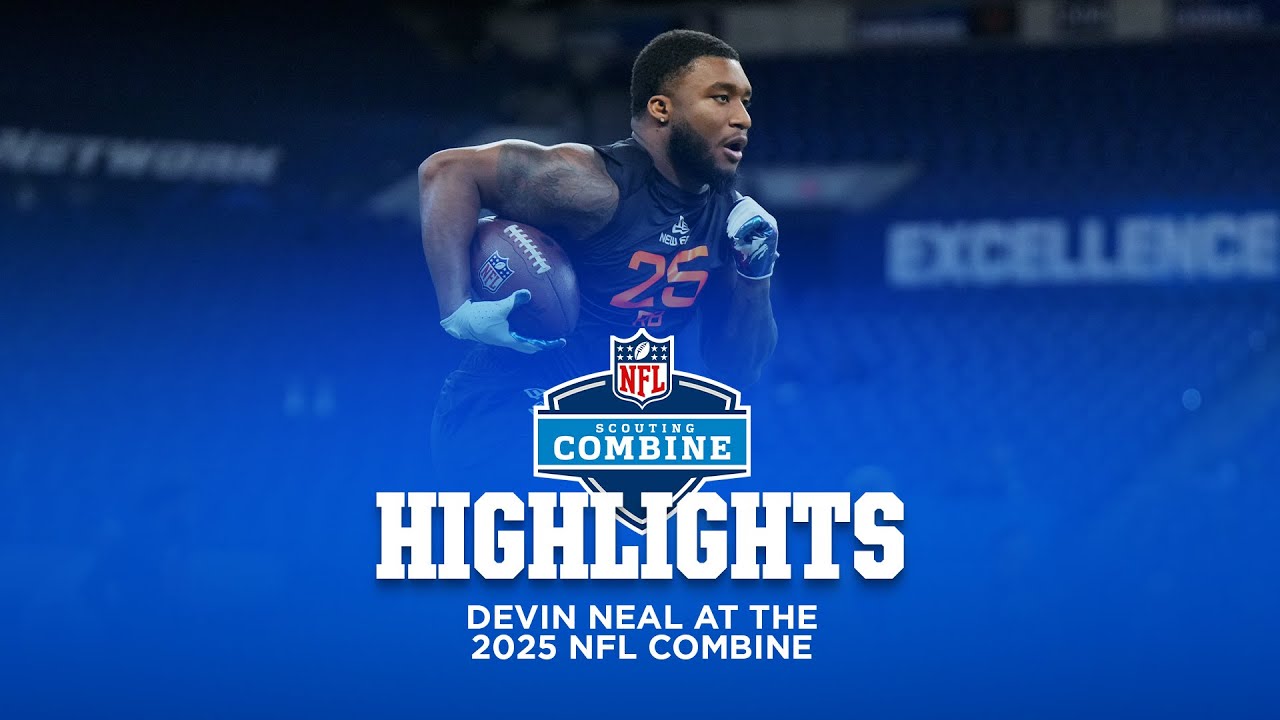 Devin Neal Highlights 2025 NFL Combine Highlights - YouTube
