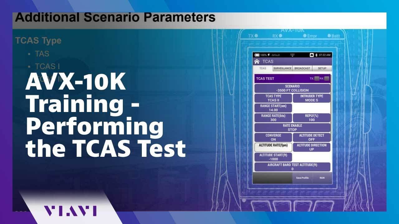 AVX-10K Training - Performing the TCAS Test - YouTube
