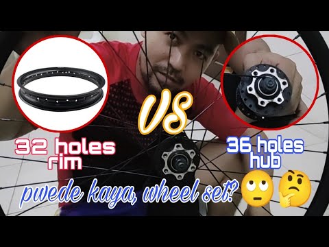 36 holes hub into 32 holes rim, wheel set pwede kaya? #bikemodification ...