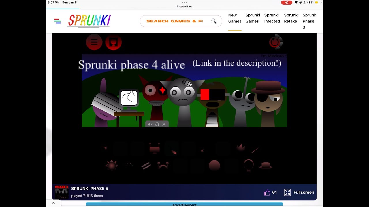 Sprunki phase 4 alive (Link in the description!) - YouTube