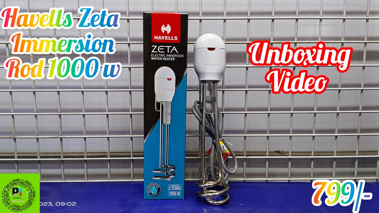 Havells Zeta 1000 Watt Immersion Rod| Unboxing| Review| Full Demo ...