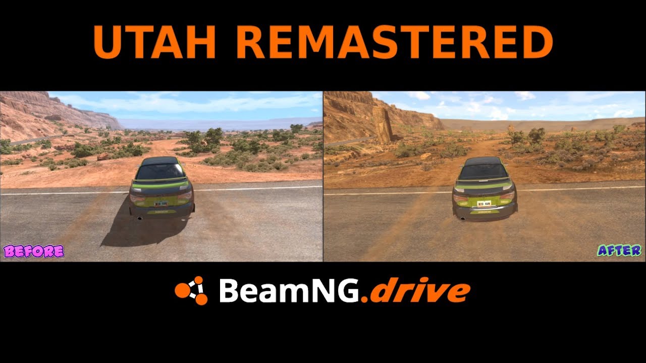 BeamNG: UTAH Remastered(Before & After) - YouTube