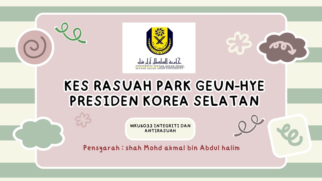 KES RASUAH PARK GEUN-HYE PRESIDEN KOREA SELATAN - YouTube
