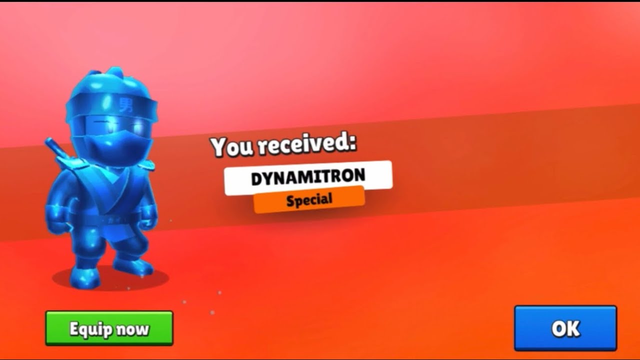 Finally I got Dynamitron special skin 😍😍 | stumble guys special skin ♥️ ...