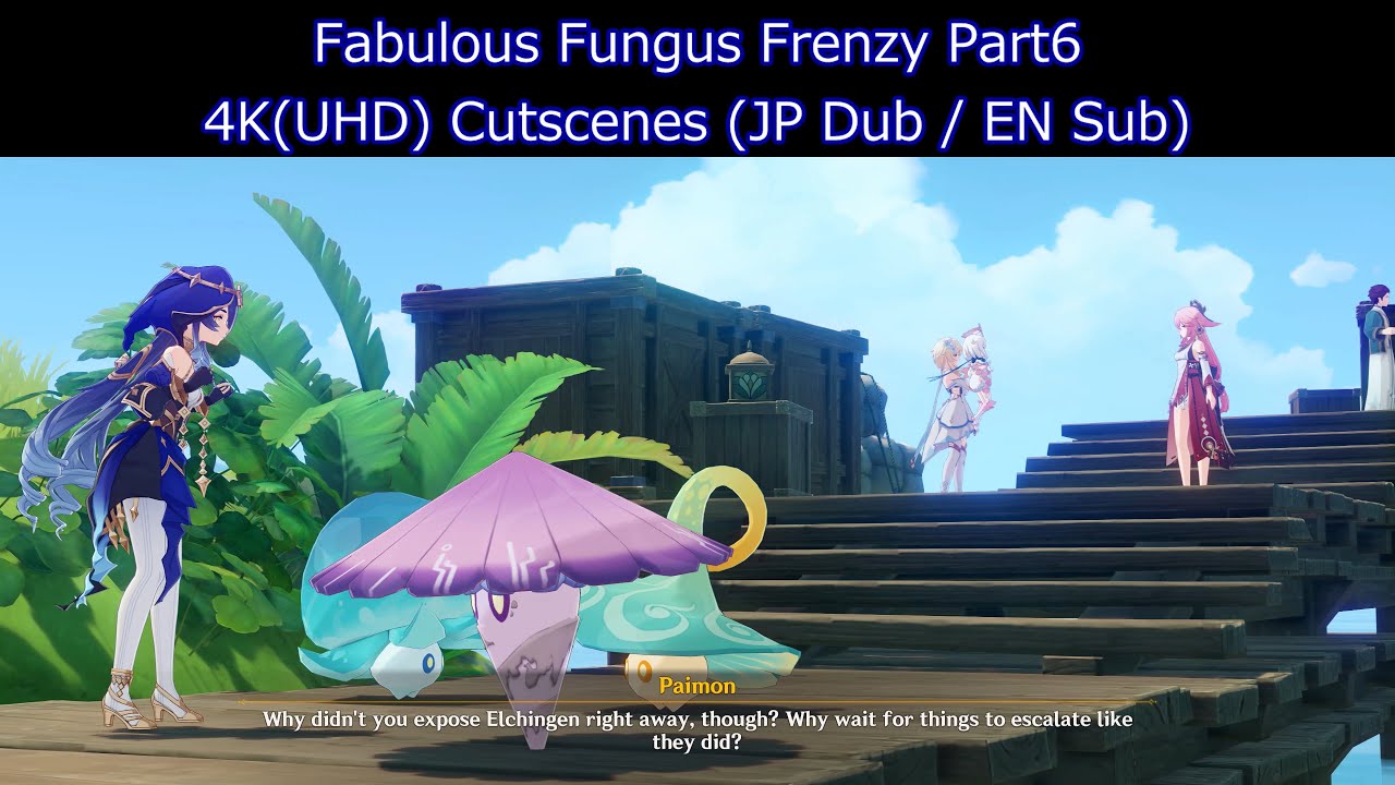 [4k] Genshin (JP Dub EN Sub) Fabulous Fungus Frenzy Story Part6 - YouTube