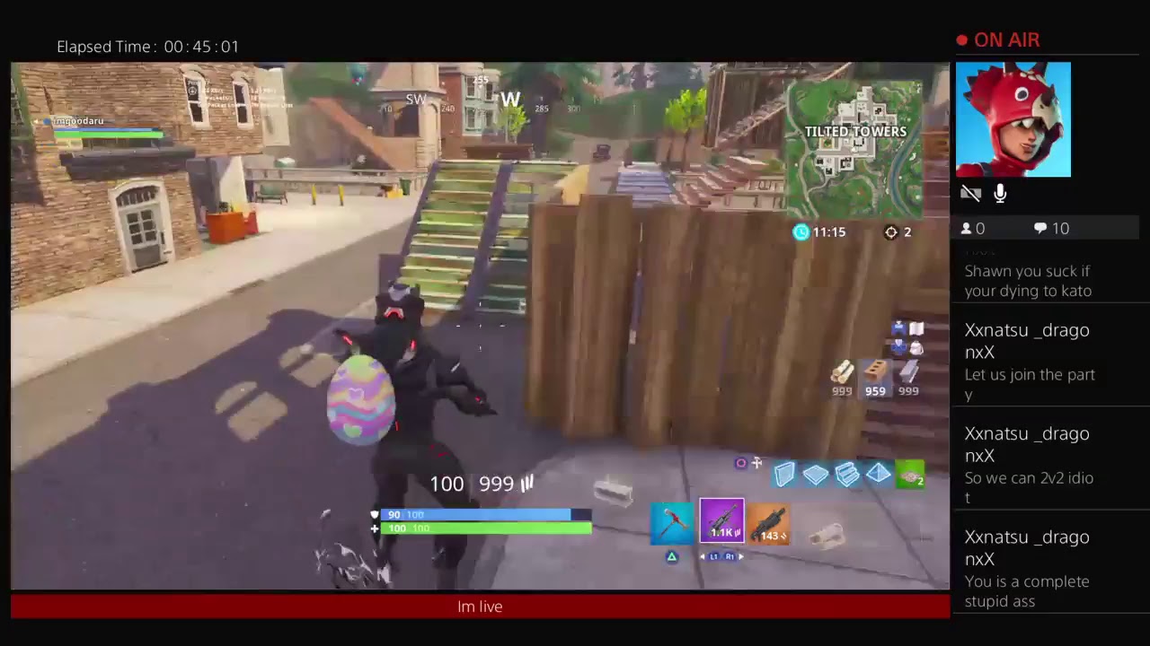 Playing fortnite come join - YouTube
