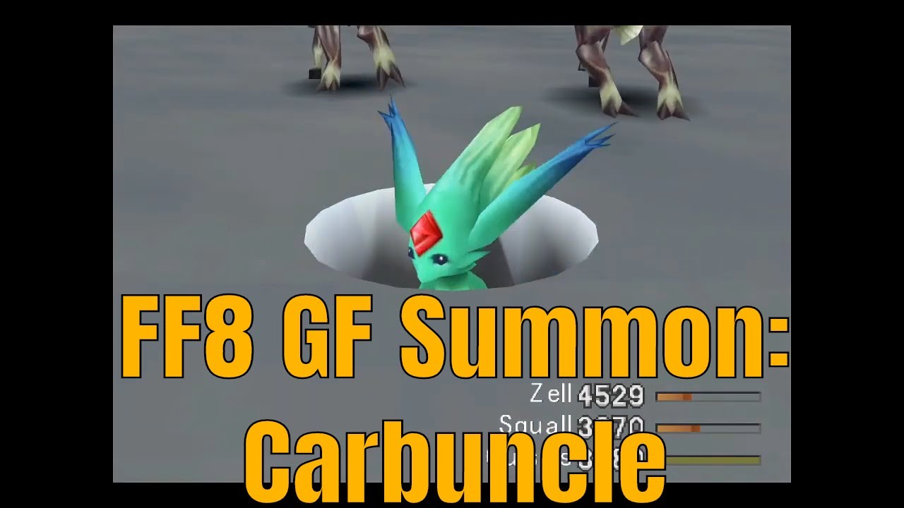 FF8 (HD): GF Summon (Carbuncle) - YouTube