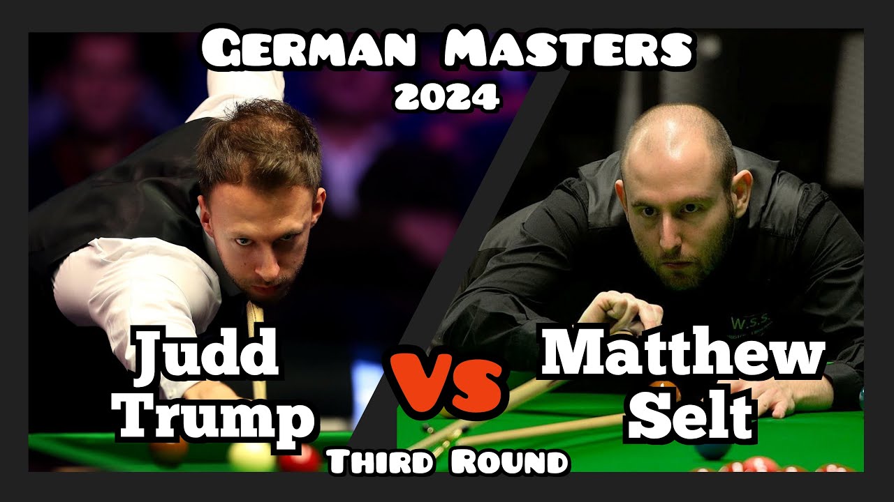 Judd Trump vs Matthew Selt - German Masters Snooker 2024 - Third Round ...