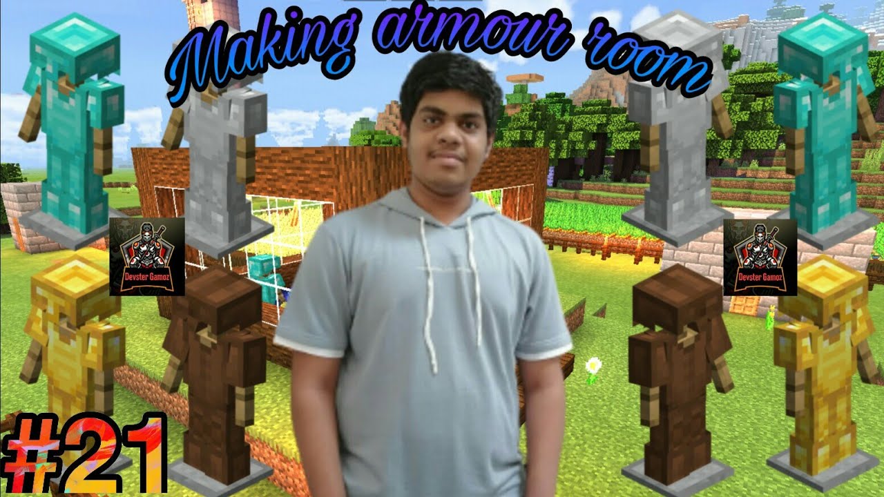 Making armour room | Minecraft | #21 - YouTube
