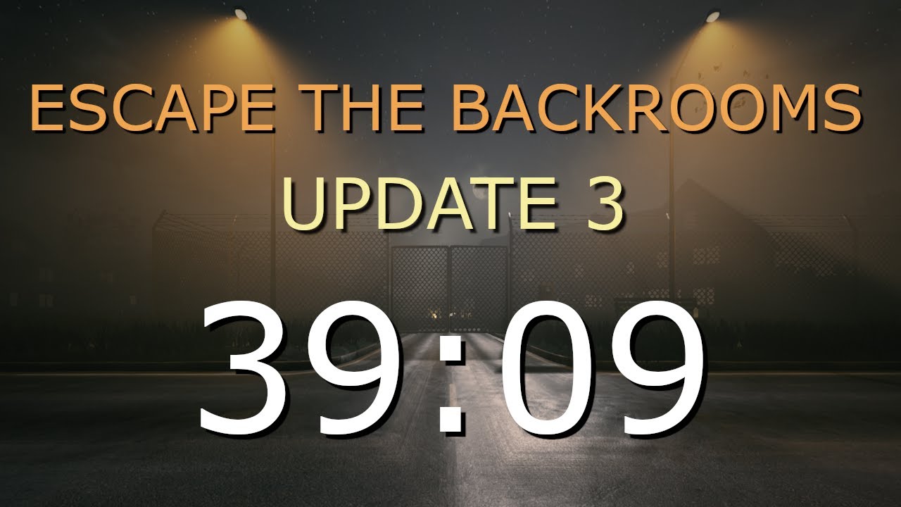 Escape the Backrooms Speedrun (Update 3) [39:09] - YouTube