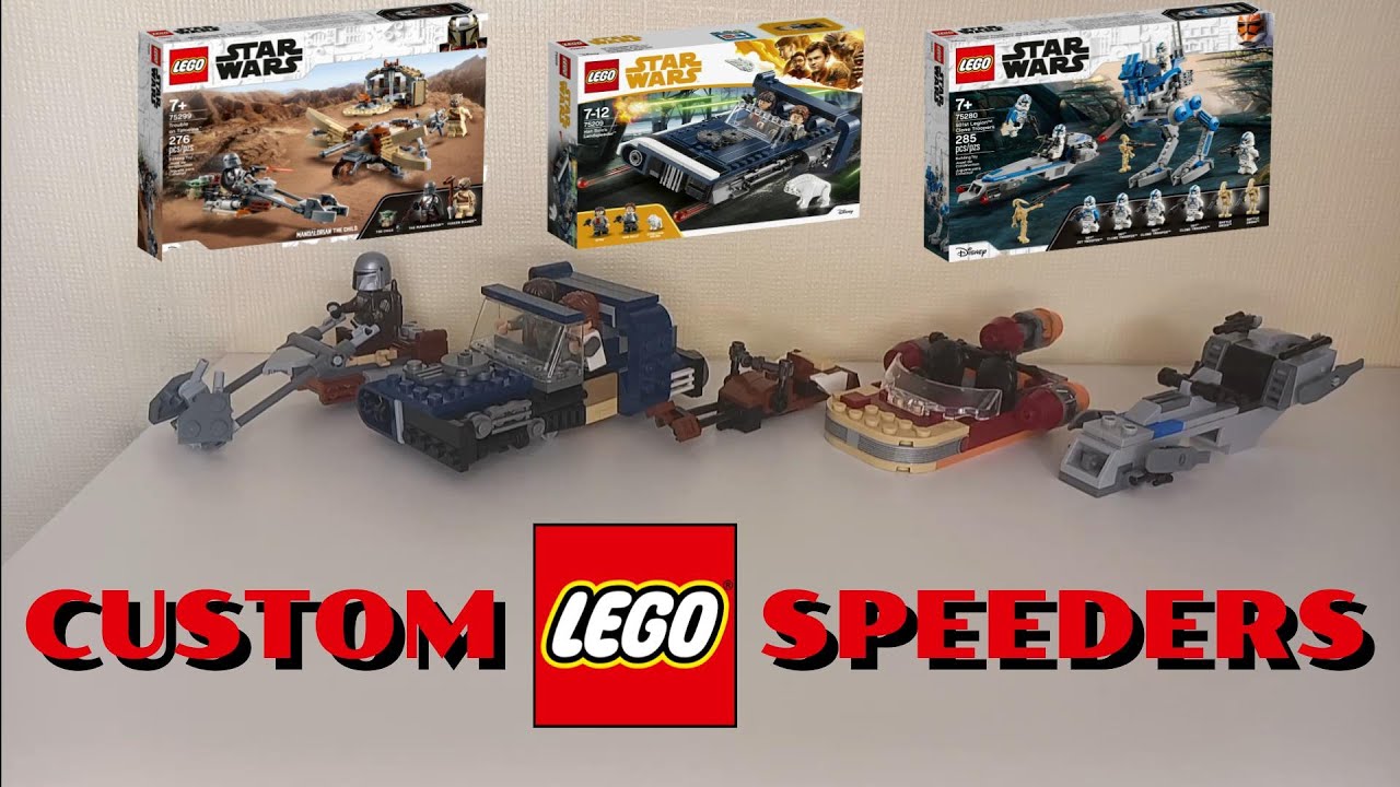 Custom LEGO Star Wars Speeder Collection - YouTube