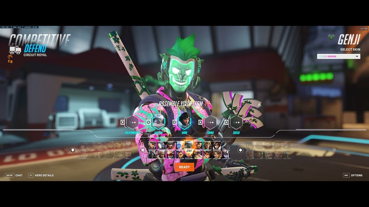 OW2 Plat-5 DPS Genji Gameplay (No commentary) - YouTube