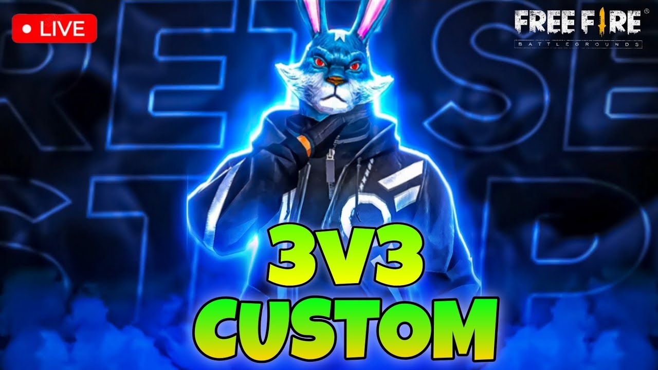 3v4 Custom Free Fire | 1 Vs 8 Round | Garena Free Fire 🔥 - YouTube