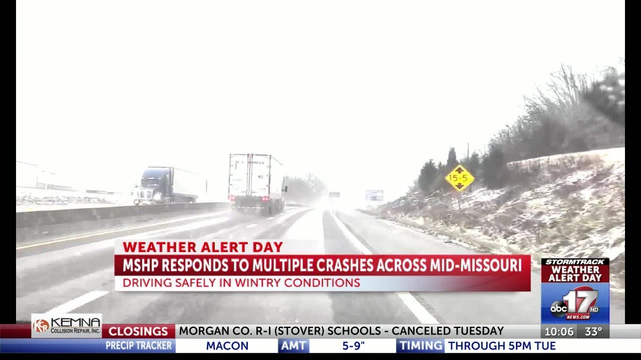 MSHP Troop F responds to 82 crashes during snow fall in Mid-Missouri ...