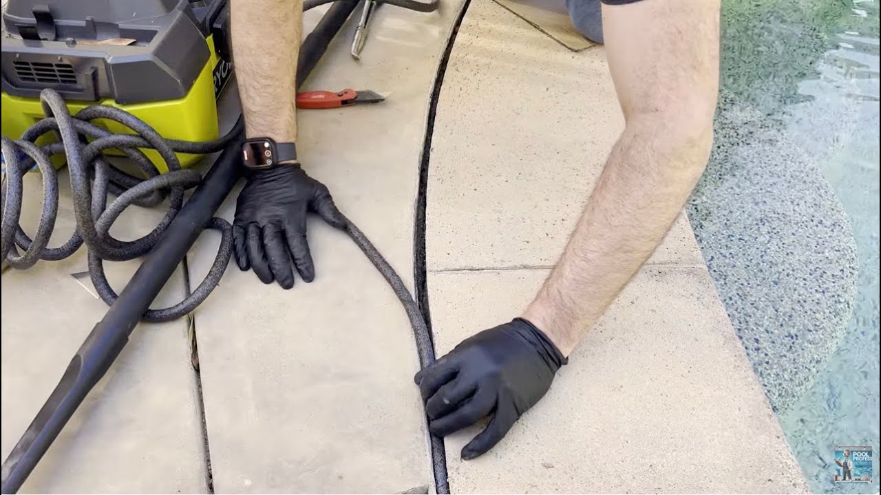 DIY Pool Expansion Joint Sealant — The Easy Way to Stop Cracks! - YouTube