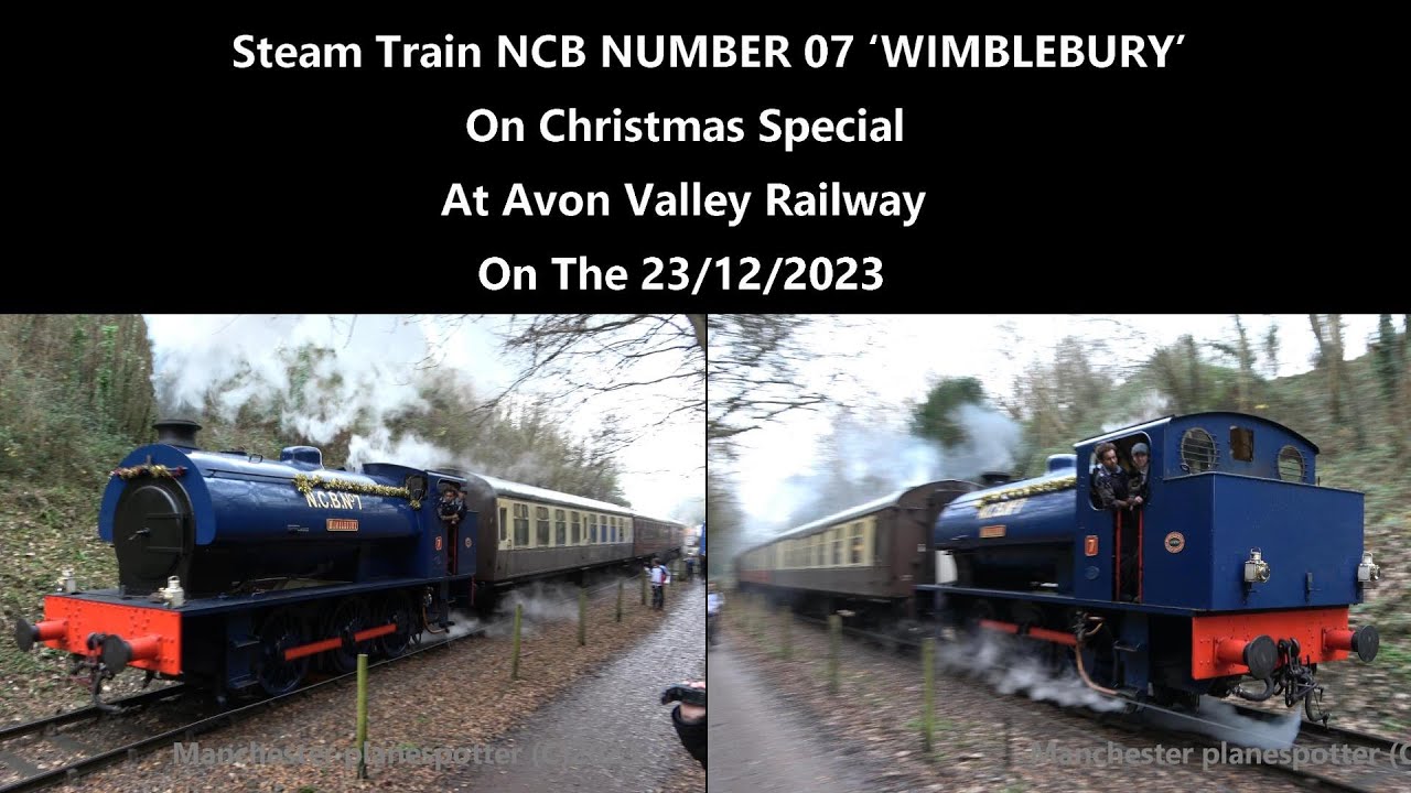 (4K) Steam Train NCB NUMBER 07 ‘WIMBLEBURY’ On Christmas Special At ...