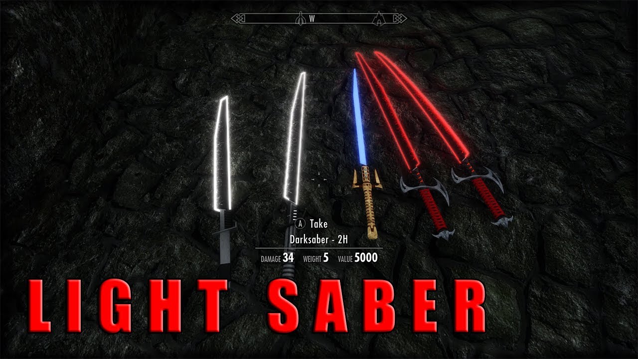 Skyrim LE/SE - Mod DarkSaber - YouTube