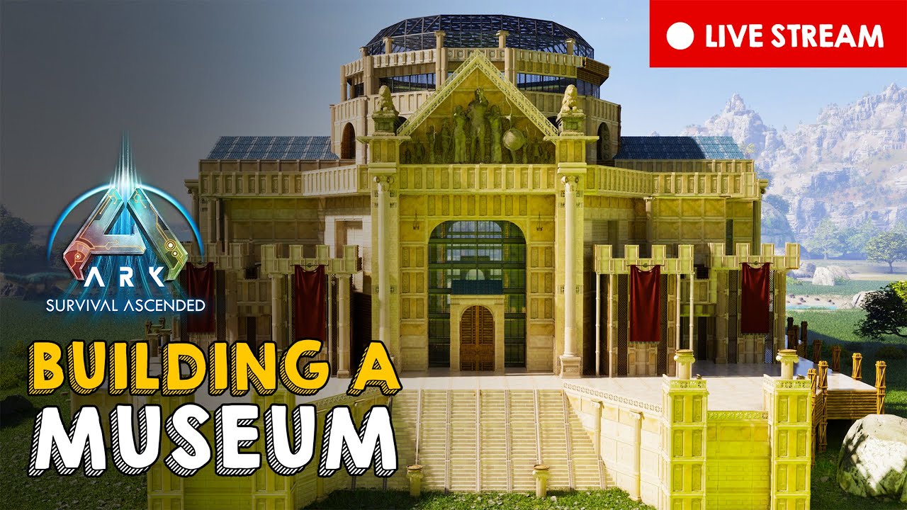 🔴LIVE NOW: Greek Museum INTERIOR! | Part 6 | ARK: Survival Ascended ...