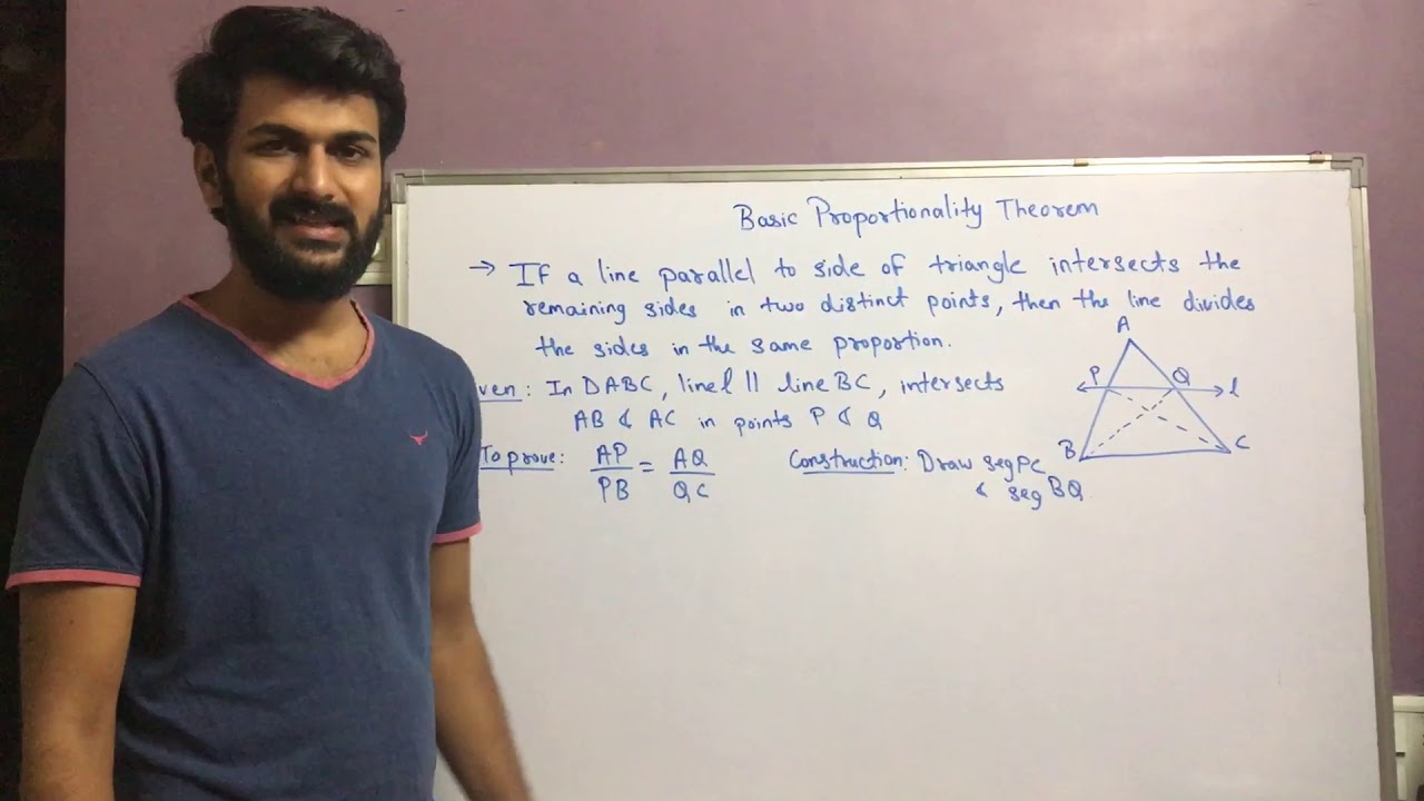 Std 10th Geometry Similarity Theorems | Basic Proportionality Theorem (BPT) | Maharashtra SSC ...