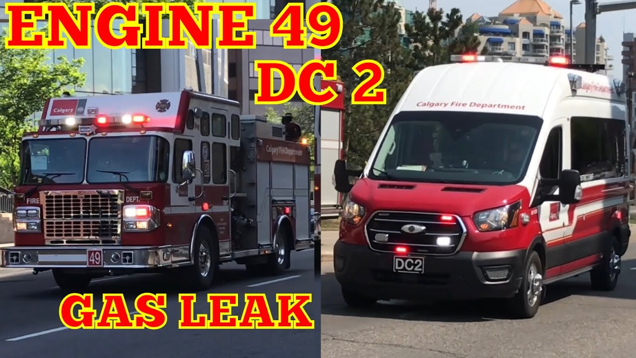 **FLARED LINE** Calgary District Chief 2 & Engine 49 [302] Responding ...