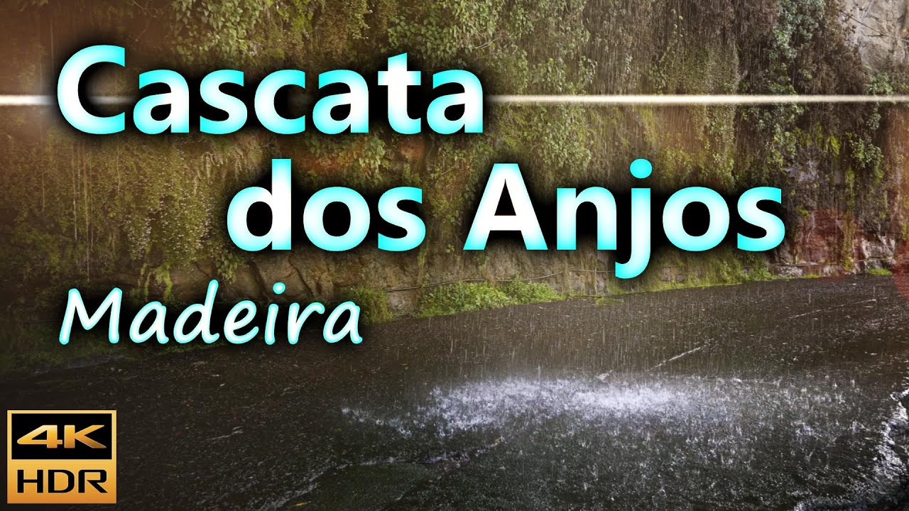 Cascata dos Anjos, waterfall on Madeira / Madeira, Portugal / 4K HDR ...
