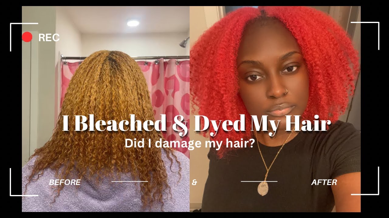 How To: Bleached & Dyed my natural hair at home. - YouTube