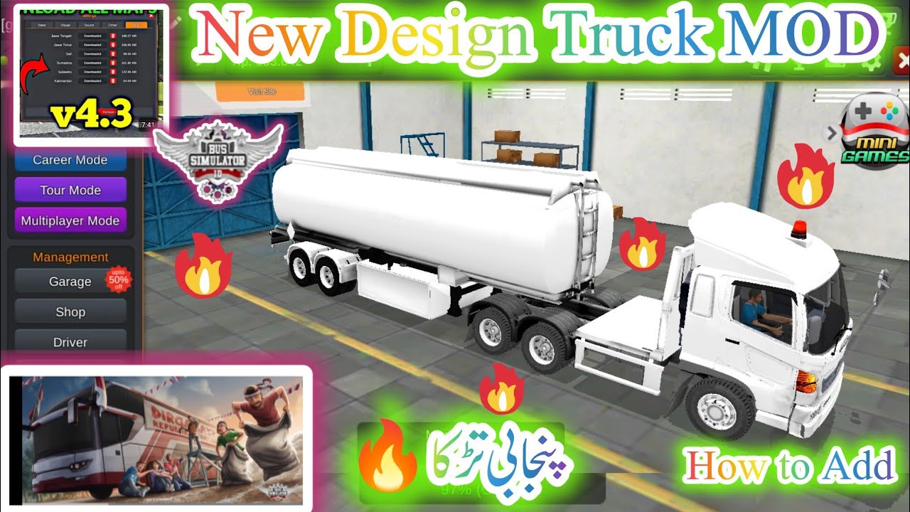 PSO 18 Wheelers Oil Tanker For Bussid || Long Vehicle Bussid Mod || Hi ...