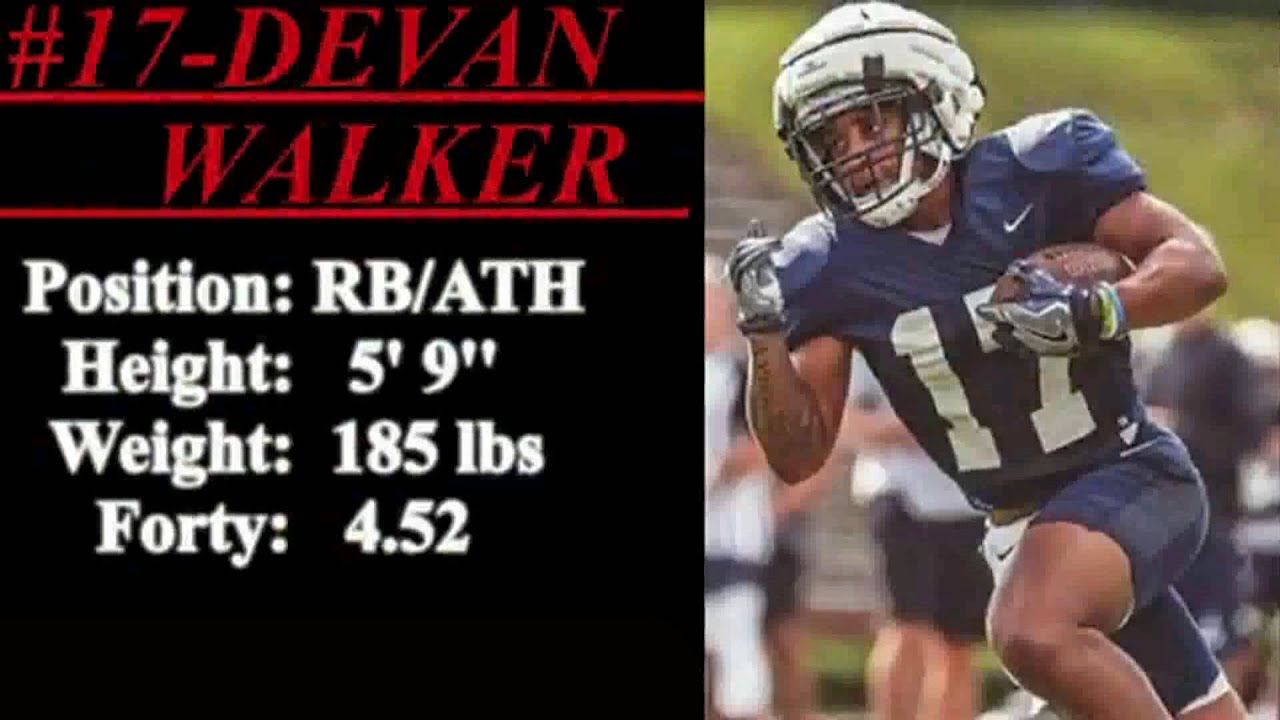 2021- Street Light Recruiting- D1 TRANSFER- RB- Devan Walker (5' 9 ...