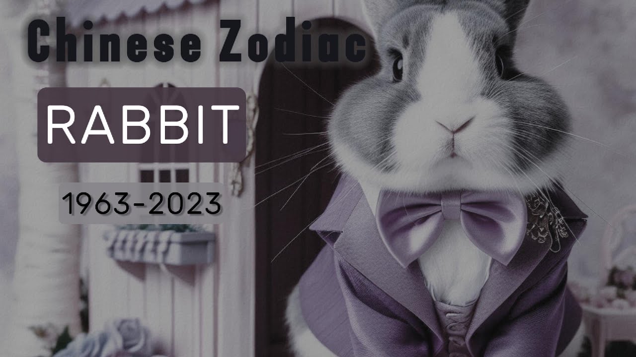 RABBIT Chinese Zodiac Birth Years 1963 | 1975 | 1987 | 1999 | 2011 ...